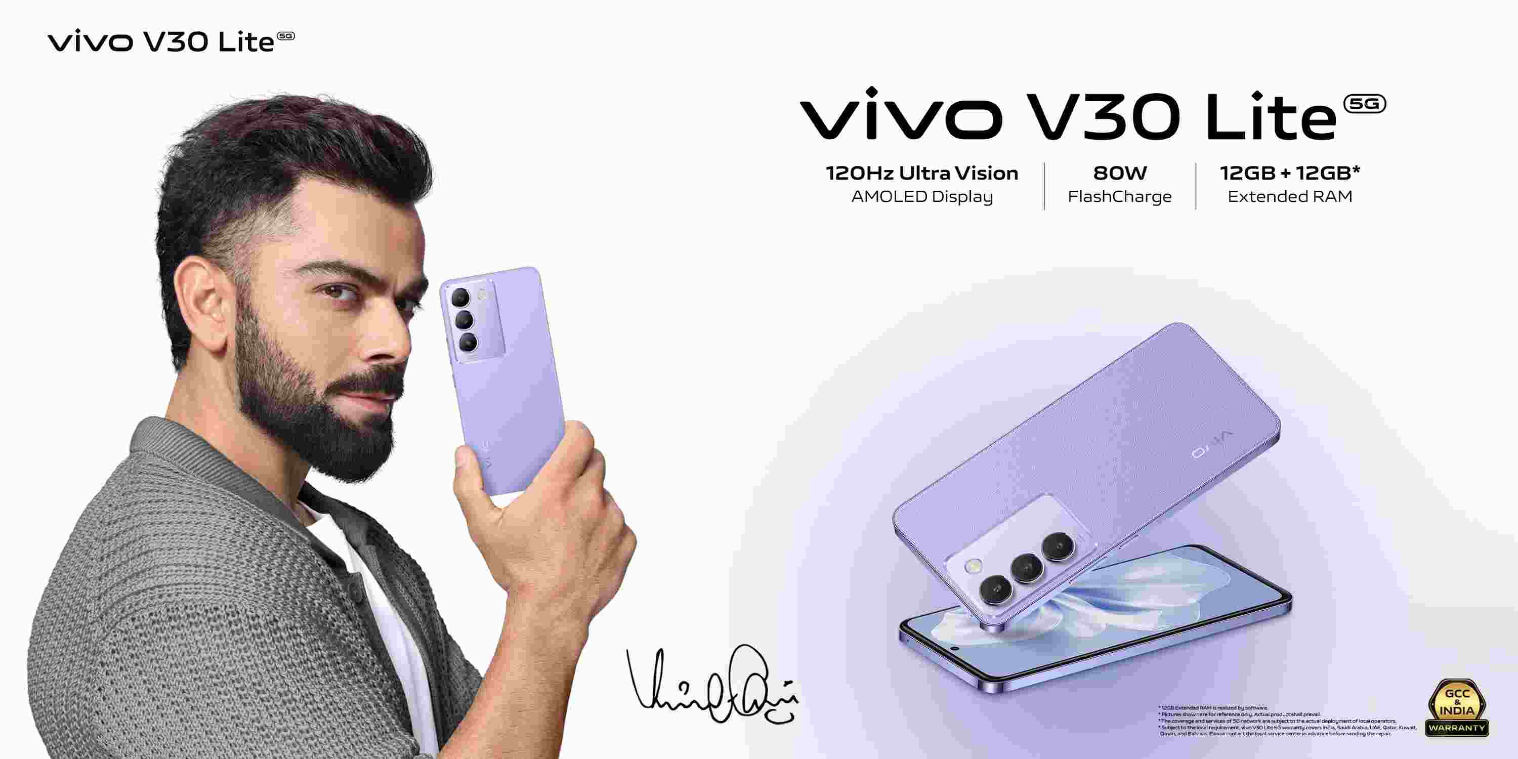 Vivo V30 Lite Chip Snapdragon 4 Gen 2, Ram 12GB