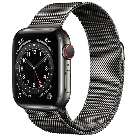 Apple Watch Series 6 40mm Graphite Aluminum Graphite Sand Sport Band
