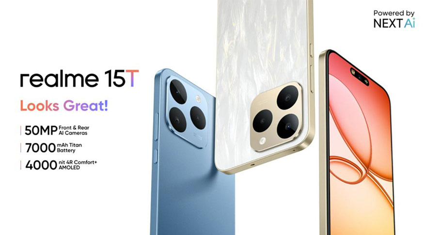 Realme 15T 5G (8GB | 256GB) Chính Hãng, Giá Giảm 10%